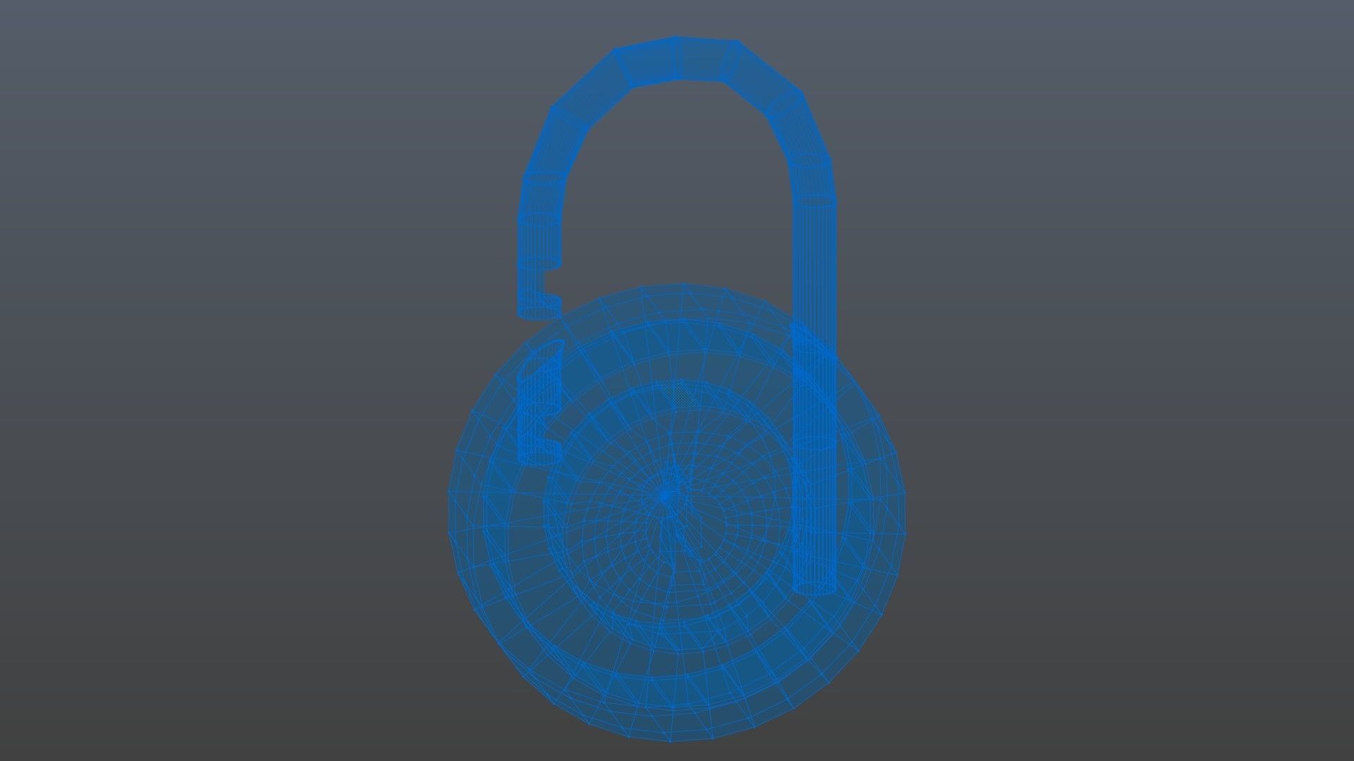 3D model Low poly round lock VR / AR / low-poly | CGTrader