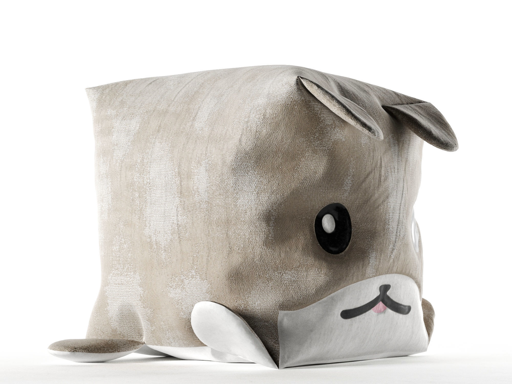 3D model Pouf Dog Cube VR / AR / low-poly | CGTrader