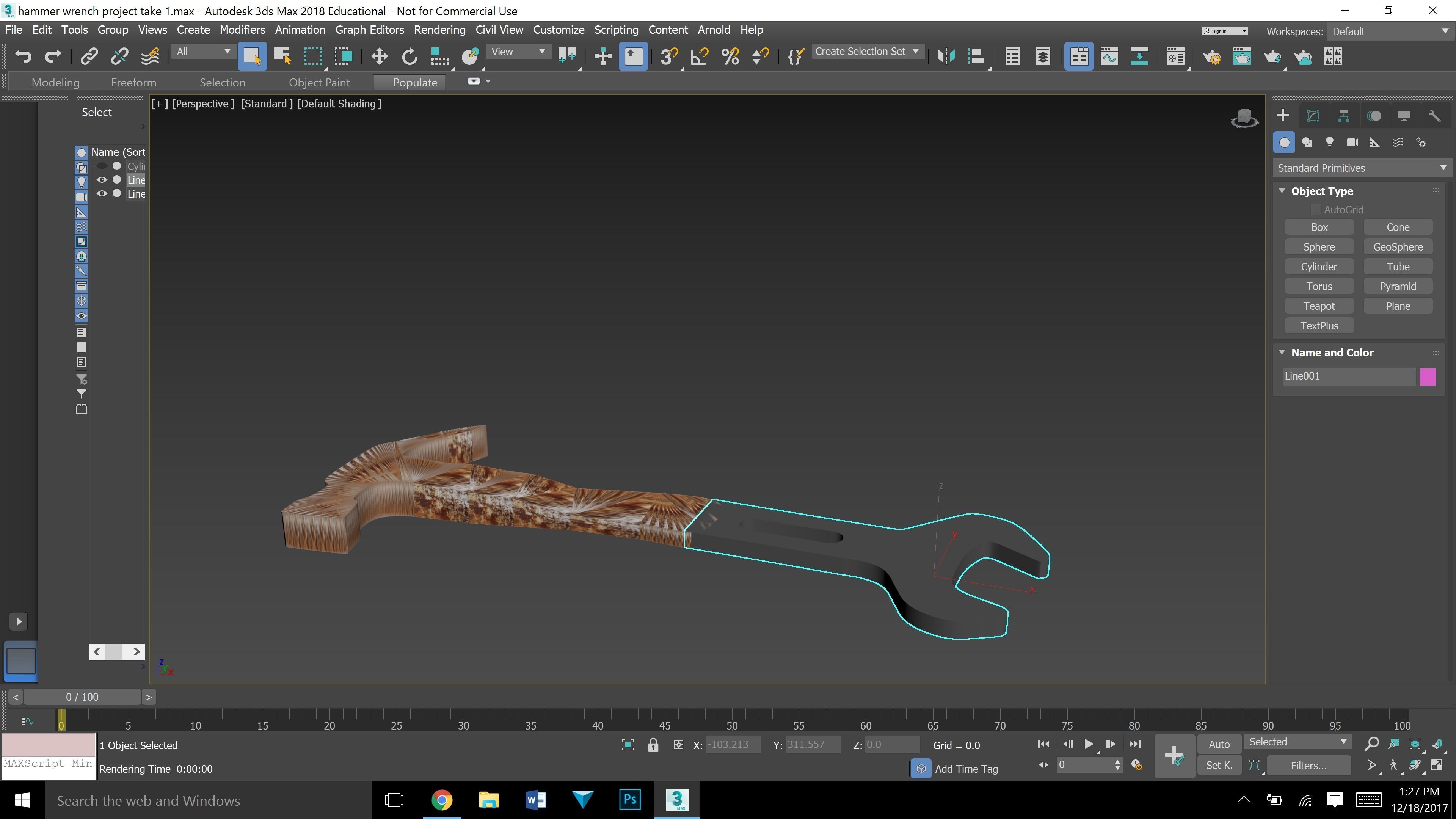 Abstract Hammer Wrench free 3D model | CGTrader