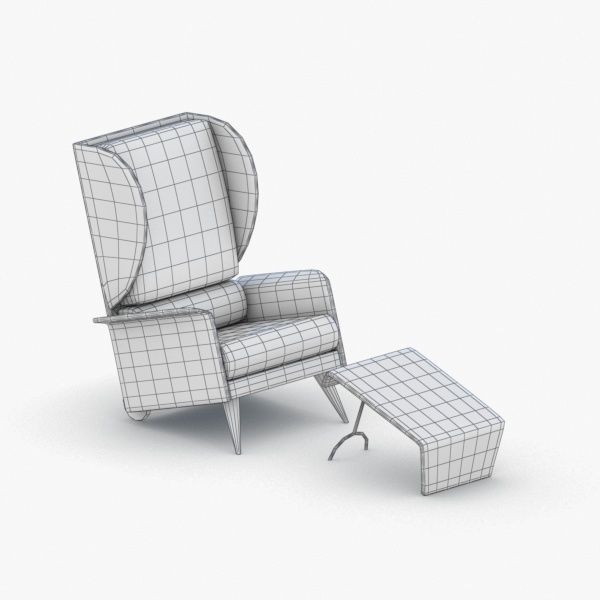 3D model 1048 - Armchair VR / AR / low-poly | CGTrader
