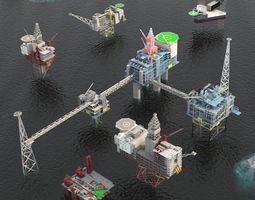 Oil rig 3D Models | CGTrader
