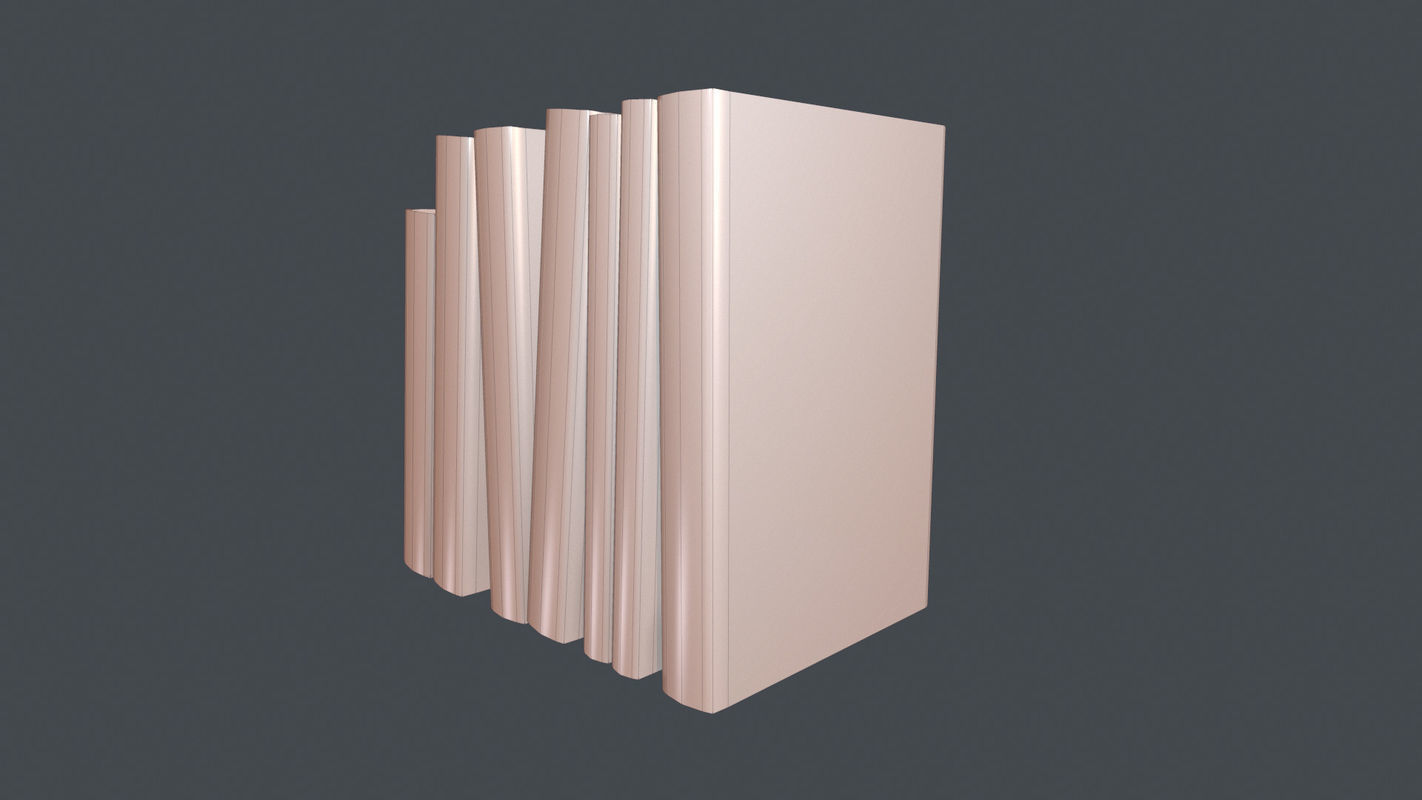 3D model Book set VR / AR / low-poly | CGTrader