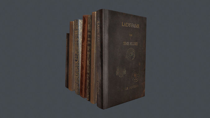 3D model Book set VR / AR / low-poly | CGTrader