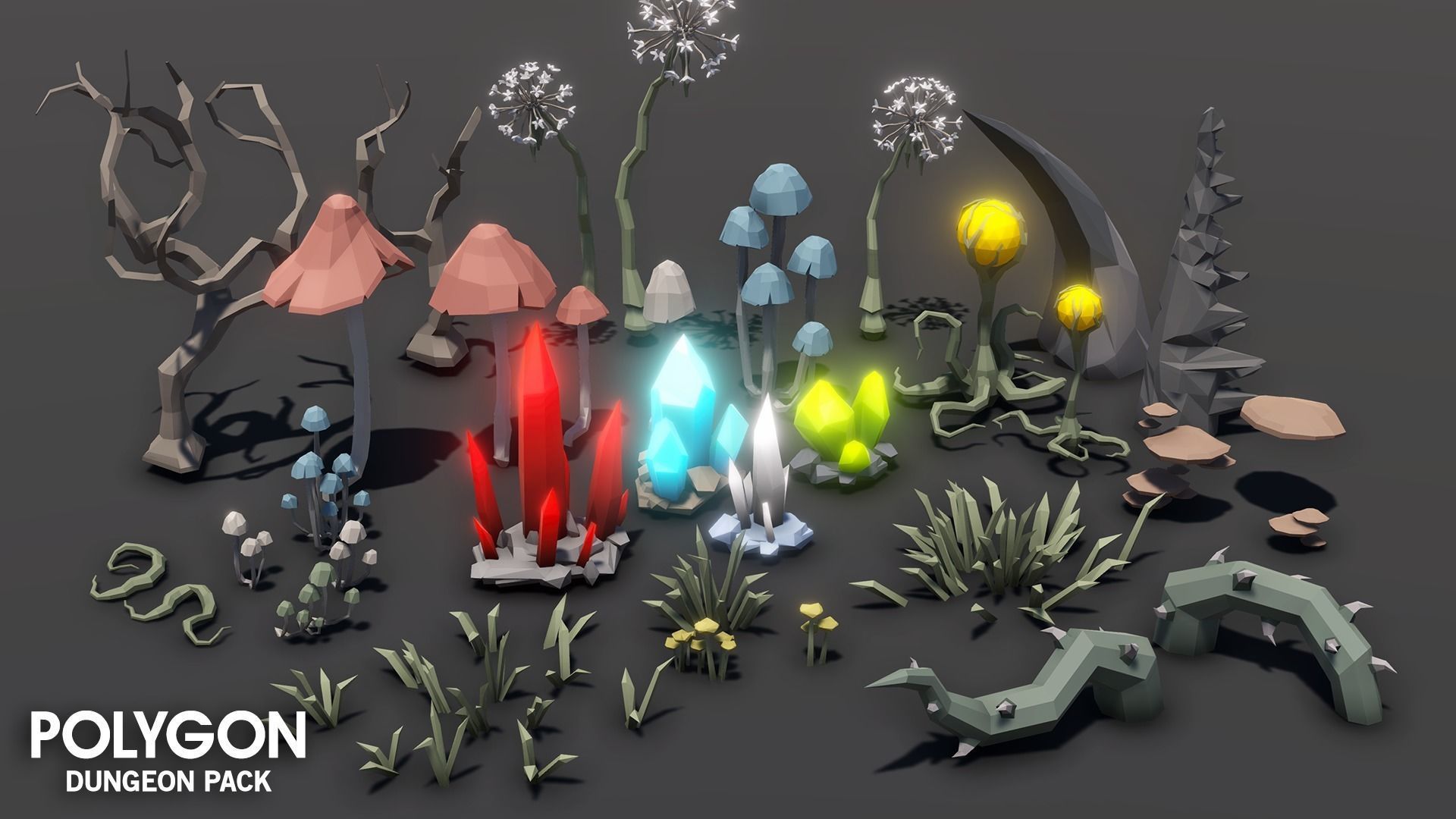 3D model POLYGON - Dungeon Pack VR / AR / low-poly rigged | CGTrader