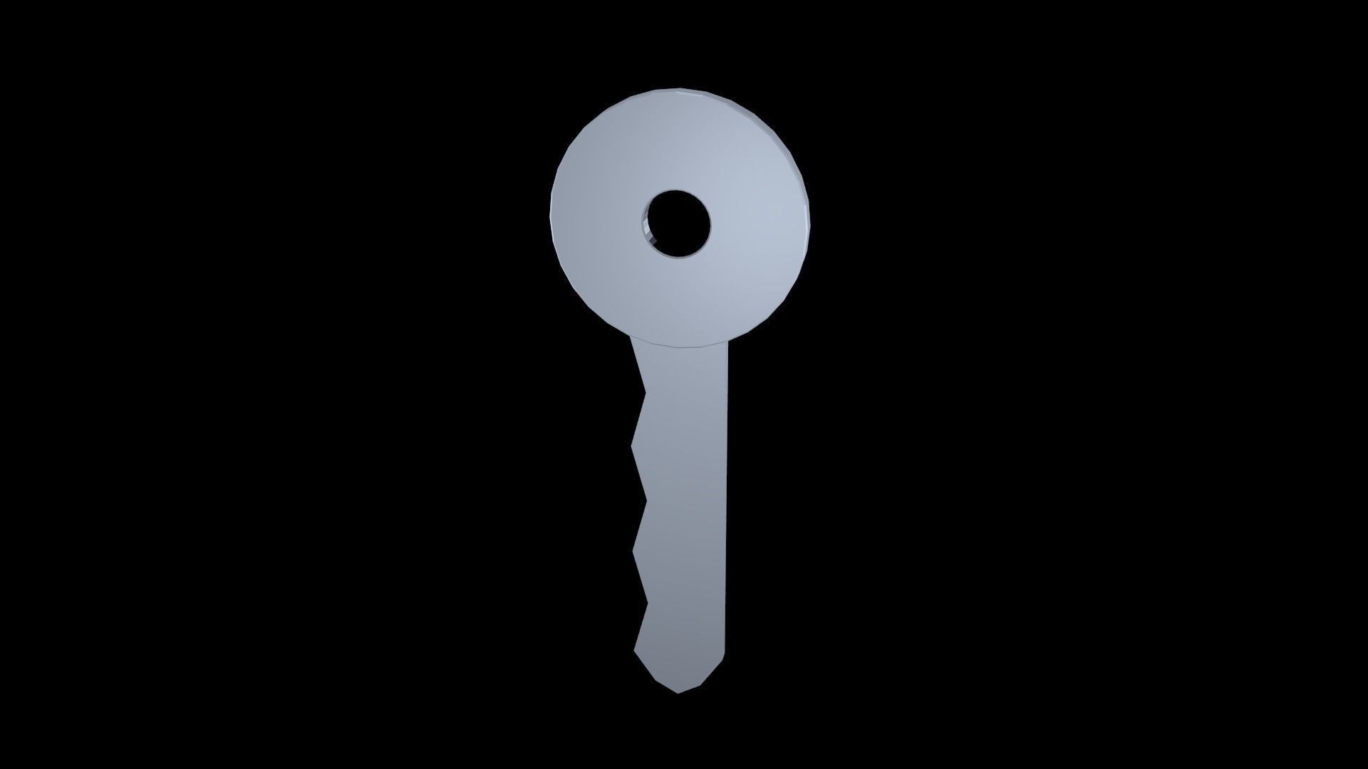 3D model Low poly round key VR / AR / low-poly | CGTrader