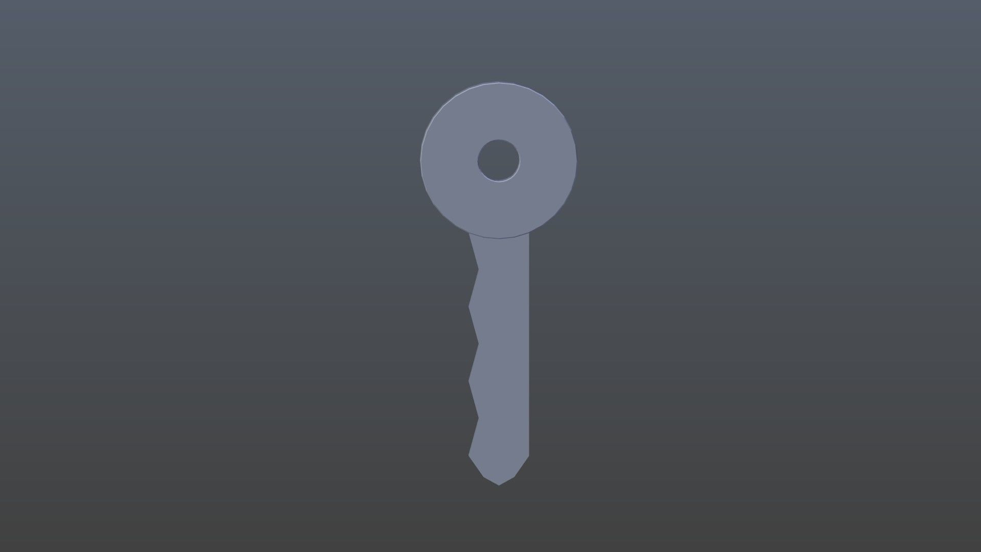 3D model Low poly round key VR / AR / low-poly | CGTrader