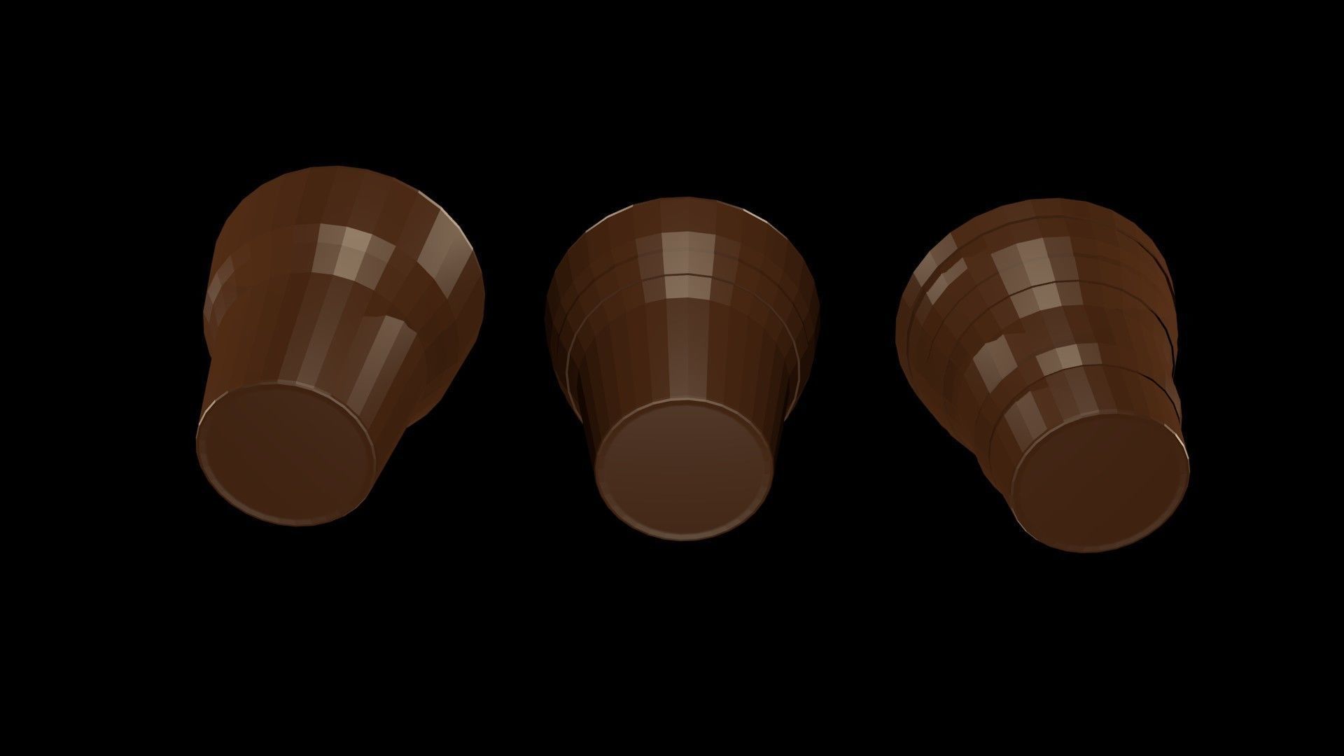 3D model Low poly pots VR / AR / low-poly | CGTrader