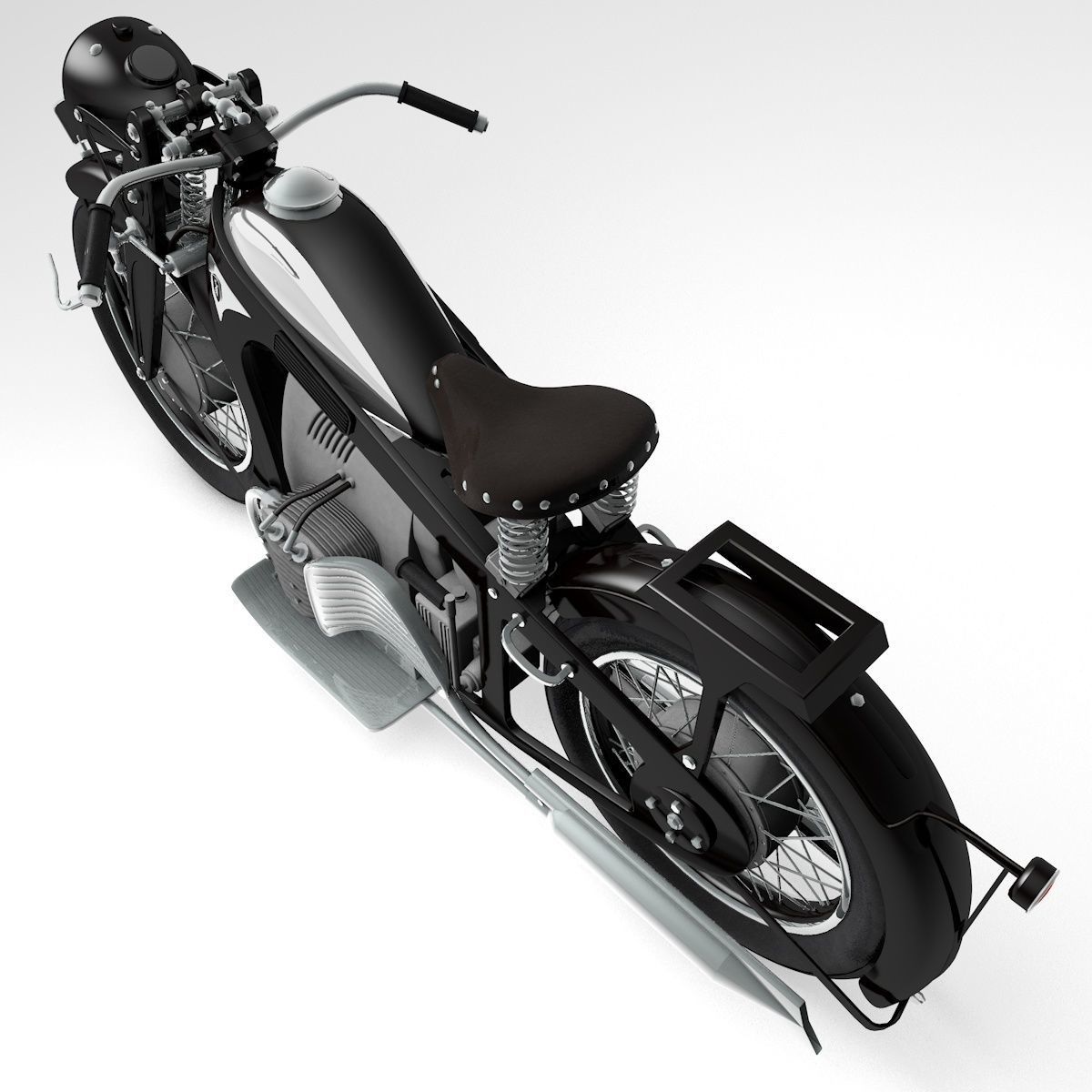 Zundapp K800 1933 3D model rigged | CGTrader