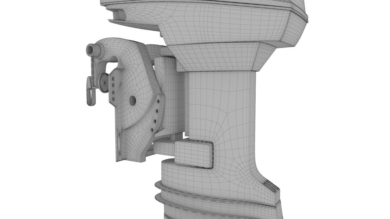 Outboard 60HP 3D model | CGTrader