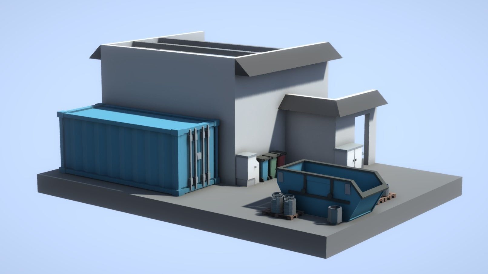 Low Poly Storage Pack free VR / AR / low-poly 3D model | CGTrader