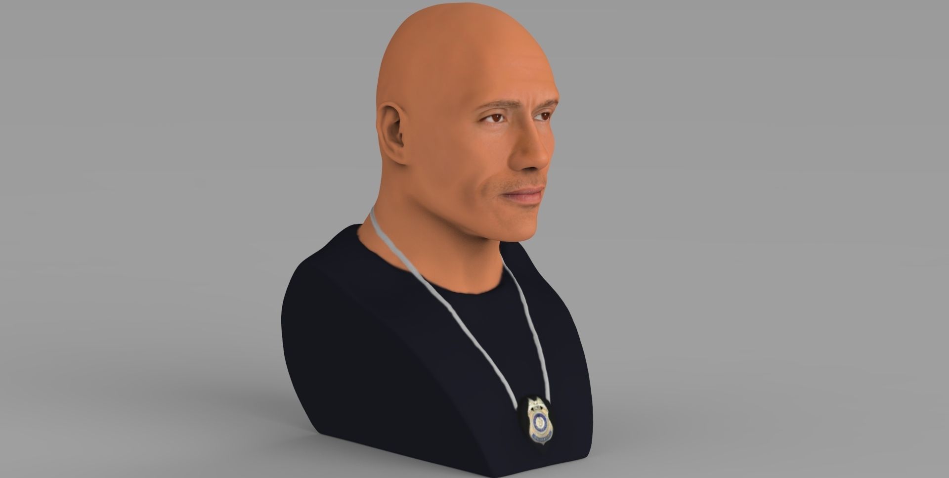 Dwayne Rock Johnson bust ready for full color 3D printing 3D model 3D ...