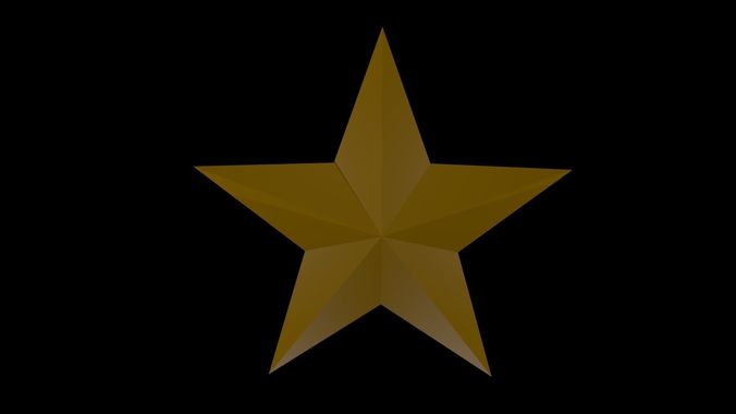 3D model Low poly star VR / AR / low-poly | CGTrader
