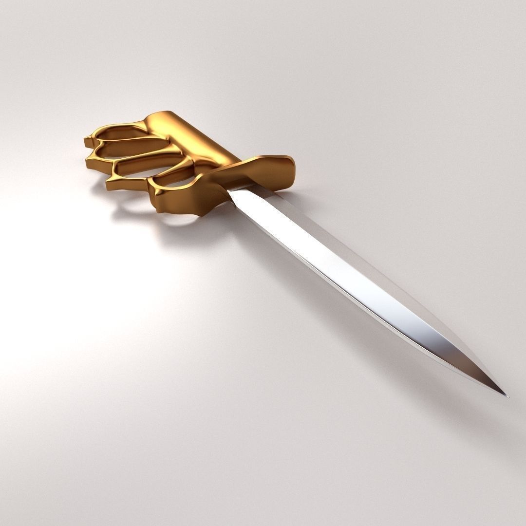 Brass Knuckles Knife 3D model | CGTrader