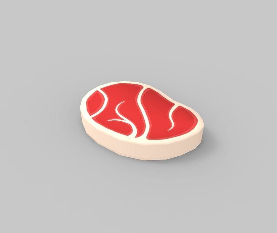 3D model Steak 3D model piece of VR / AR / low-poly | CGTrader