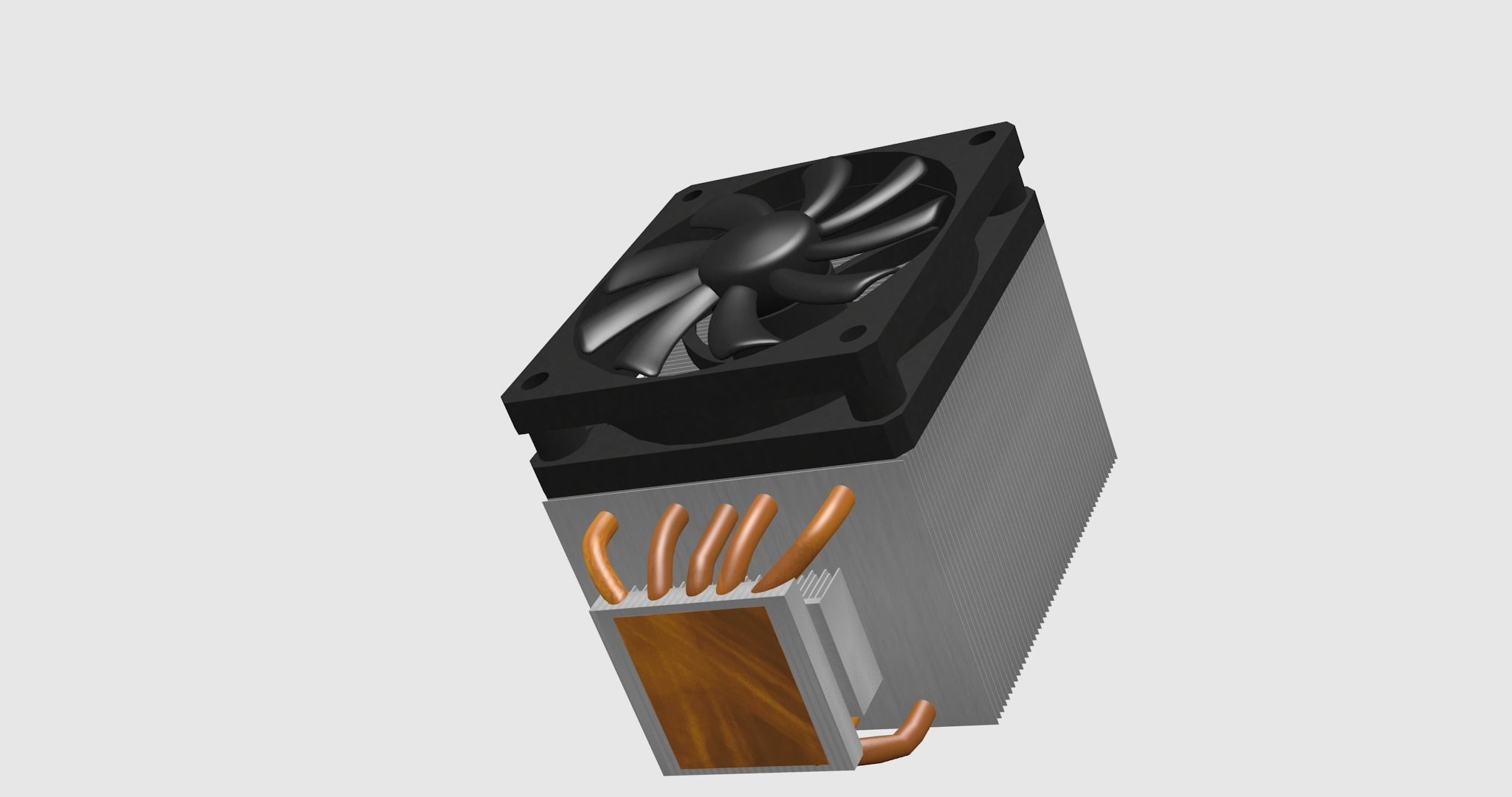 3D model Cpu Cooler Original Size and Animation VR / AR / low-poly ...