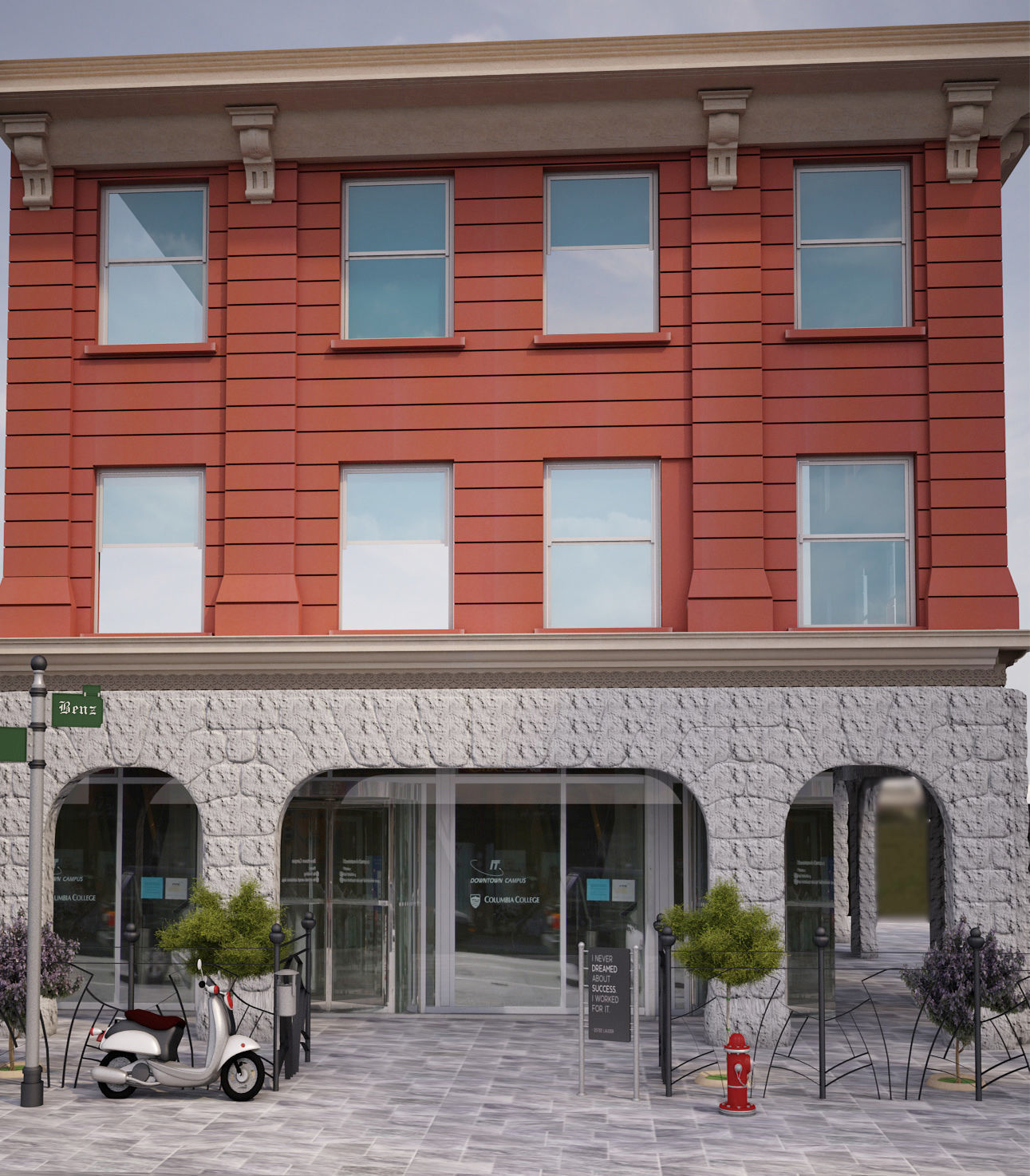 London street 3D model | CGTrader