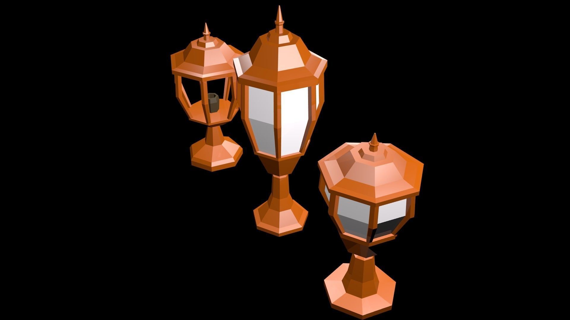 3D model Low poly lights VR / AR / low-poly | CGTrader