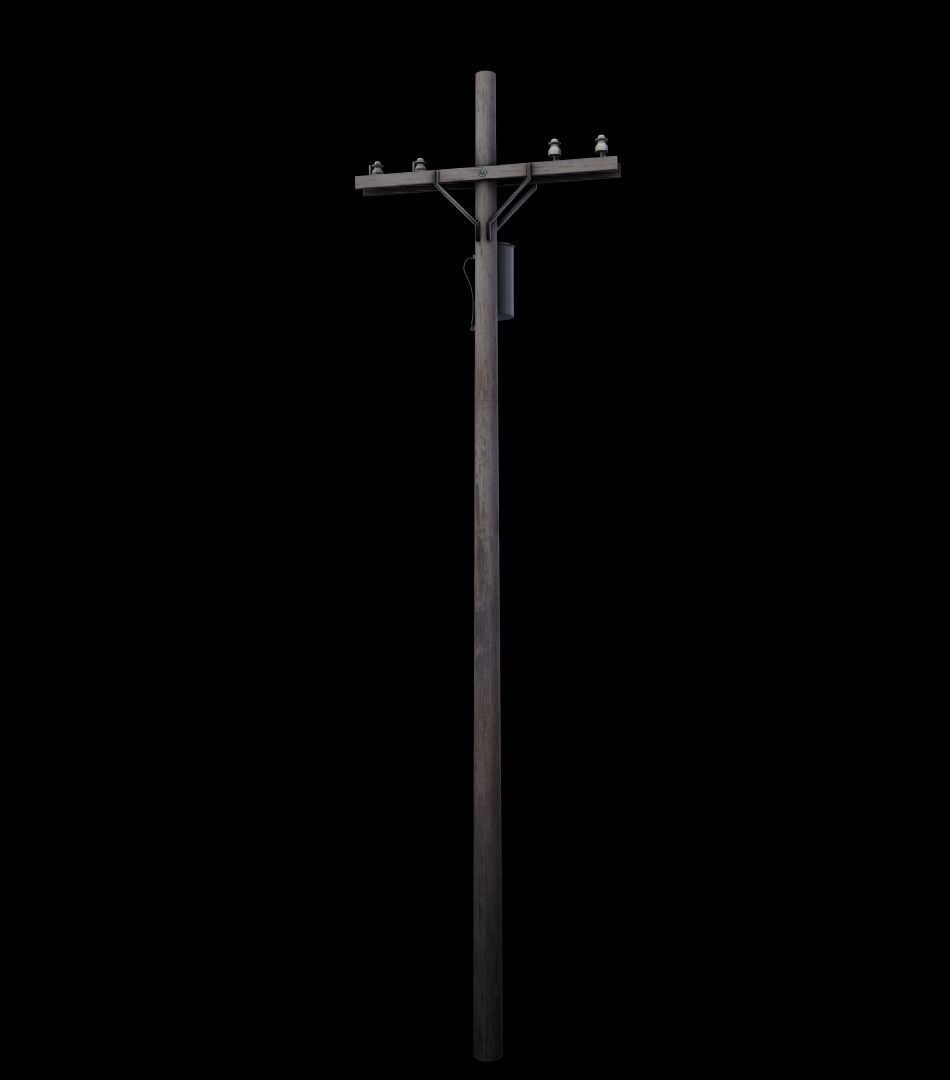 Power Pole Low-Poly Game-Ready free VR / AR / low-poly 3D model | CGTrader