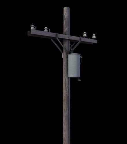 Power Pole Low-Poly Game-Ready free VR / AR / low-poly 3D model | CGTrader