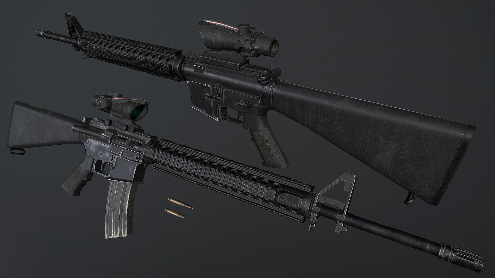 3D model M16 A4 VR / AR / low-poly | CGTrader