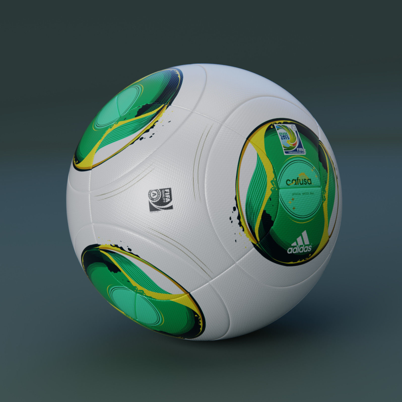 Cafusa - Adidas - 2013 Confederations Cup Ball free 3D model | CGTrader