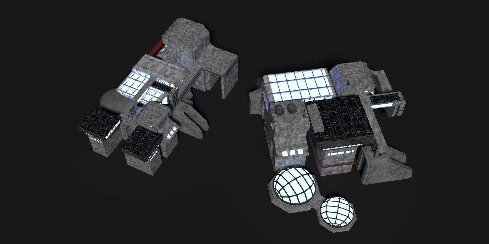 3D model Moon Base VR / AR / low-poly | CGTrader