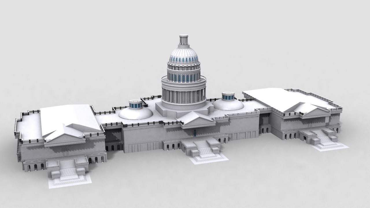 United States Capitol Building 3D model | CGTrader