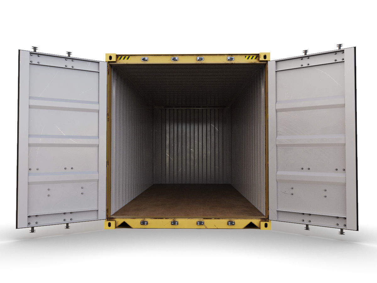 20 feet MSC standard shipping container 3D model | CGTrader
