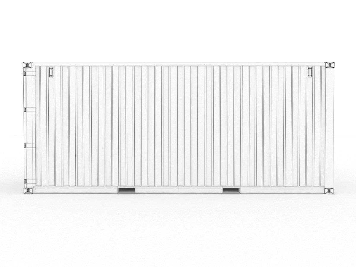 20 feet MSC standard shipping container 3D model | CGTrader