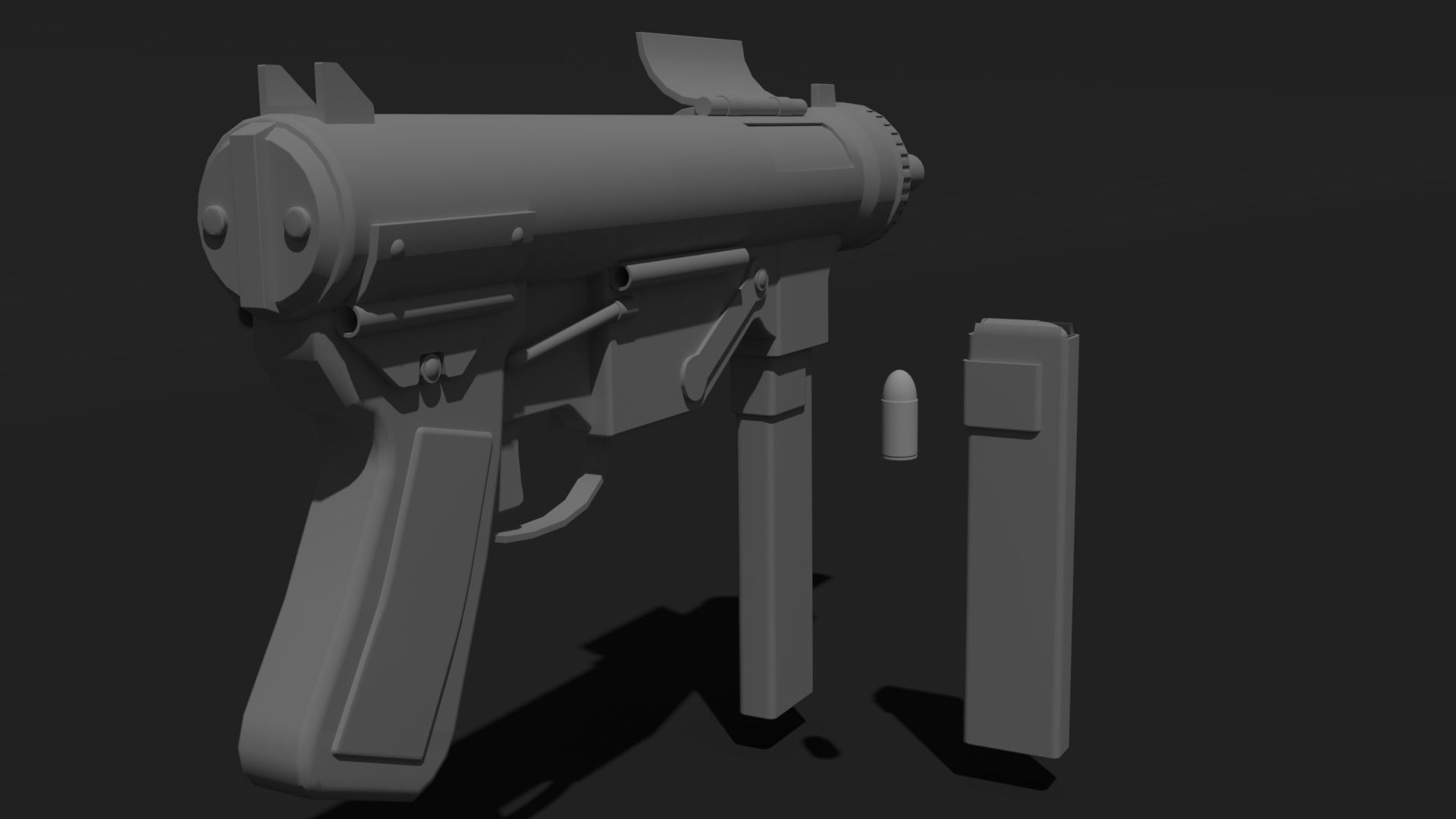 M3 Grease Gun free 3D model | CGTrader