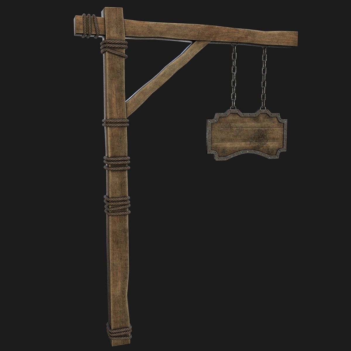 Medieval sign 3D model | CGTrader