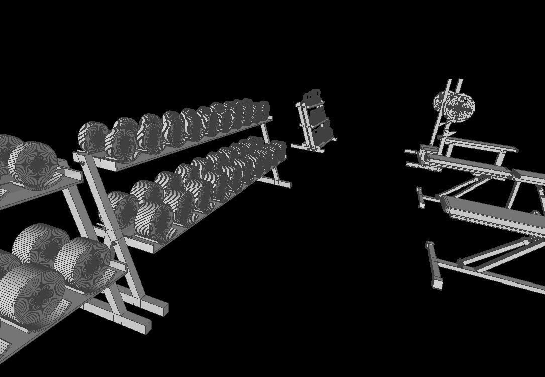 Gym Equipment Collection - Full Set 3D model | CGTrader