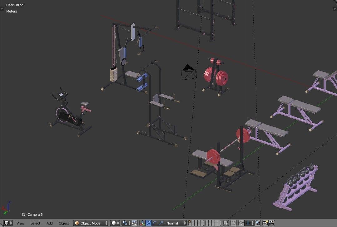 Gym Equipment Collection - Full Set 3D model | CGTrader