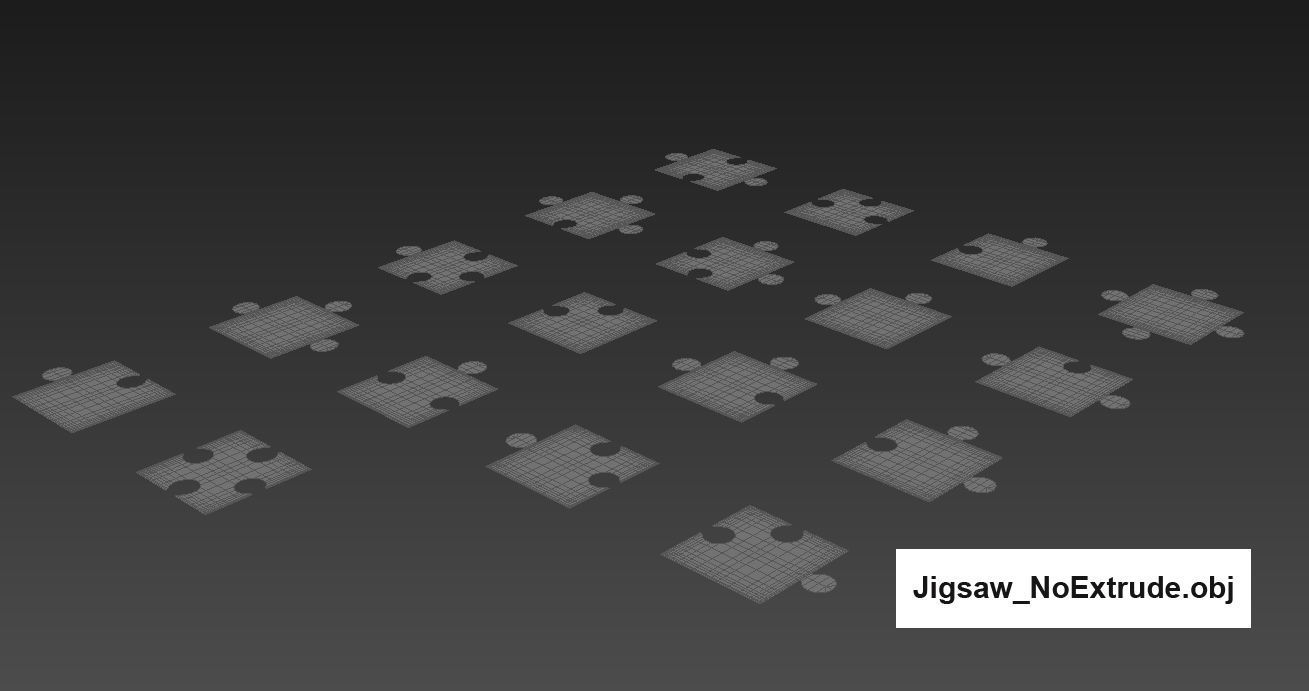 Jigsaw Puzzle 3D model | CGTrader