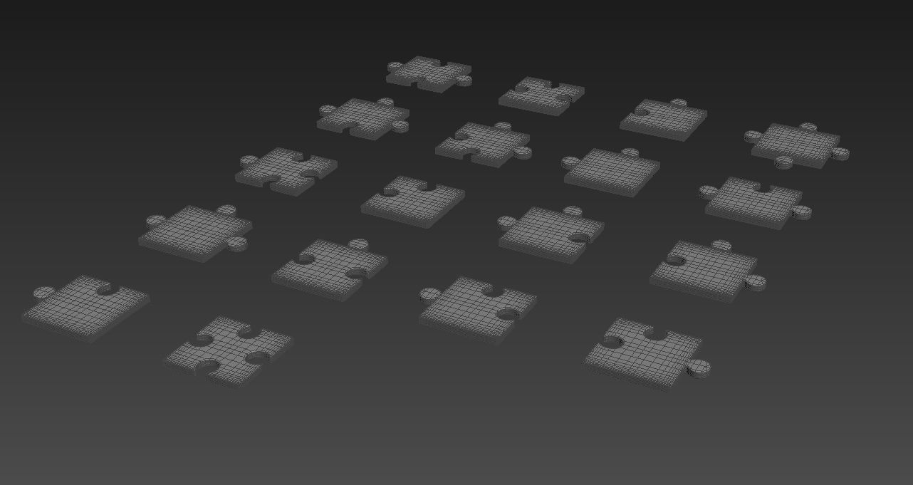 Jigsaw Puzzle 3D model | CGTrader