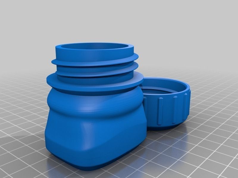 Bottle and Screw Cap 3D model 3D printable | CGTrader