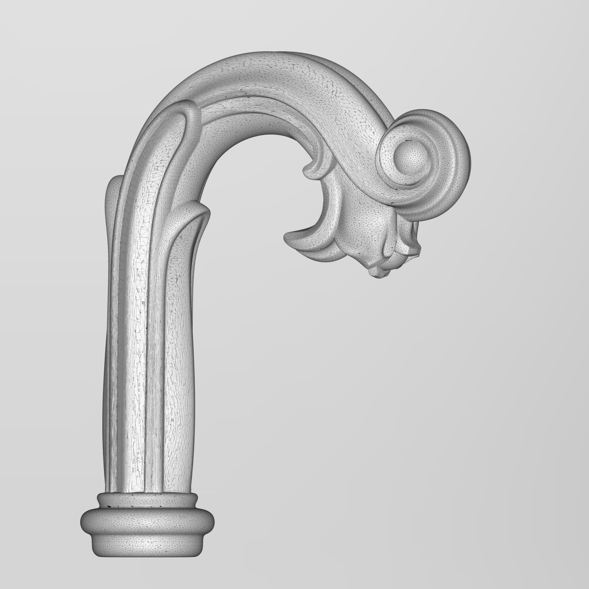 Handle Cane 3D model 3D model 3D printable | CGTrader