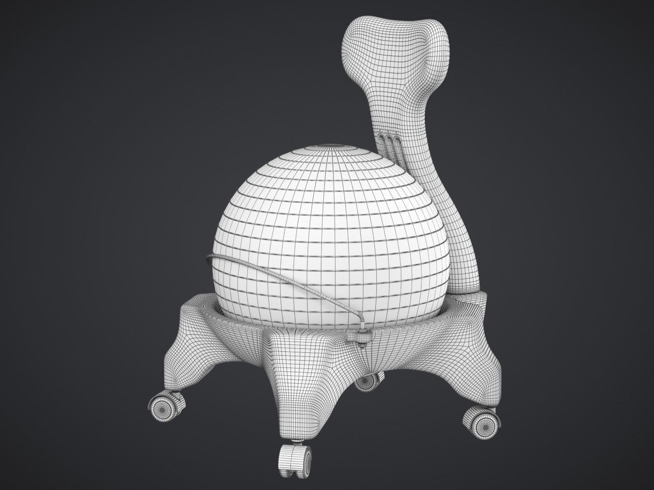 Gym Ball Office Chair 3D model | CGTrader