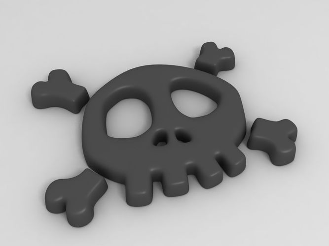 Skull Symbol free 3D model | CGTrader