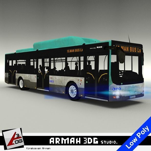 3D model MAN Lion s City Bus VR / AR / low-poly | CGTrader