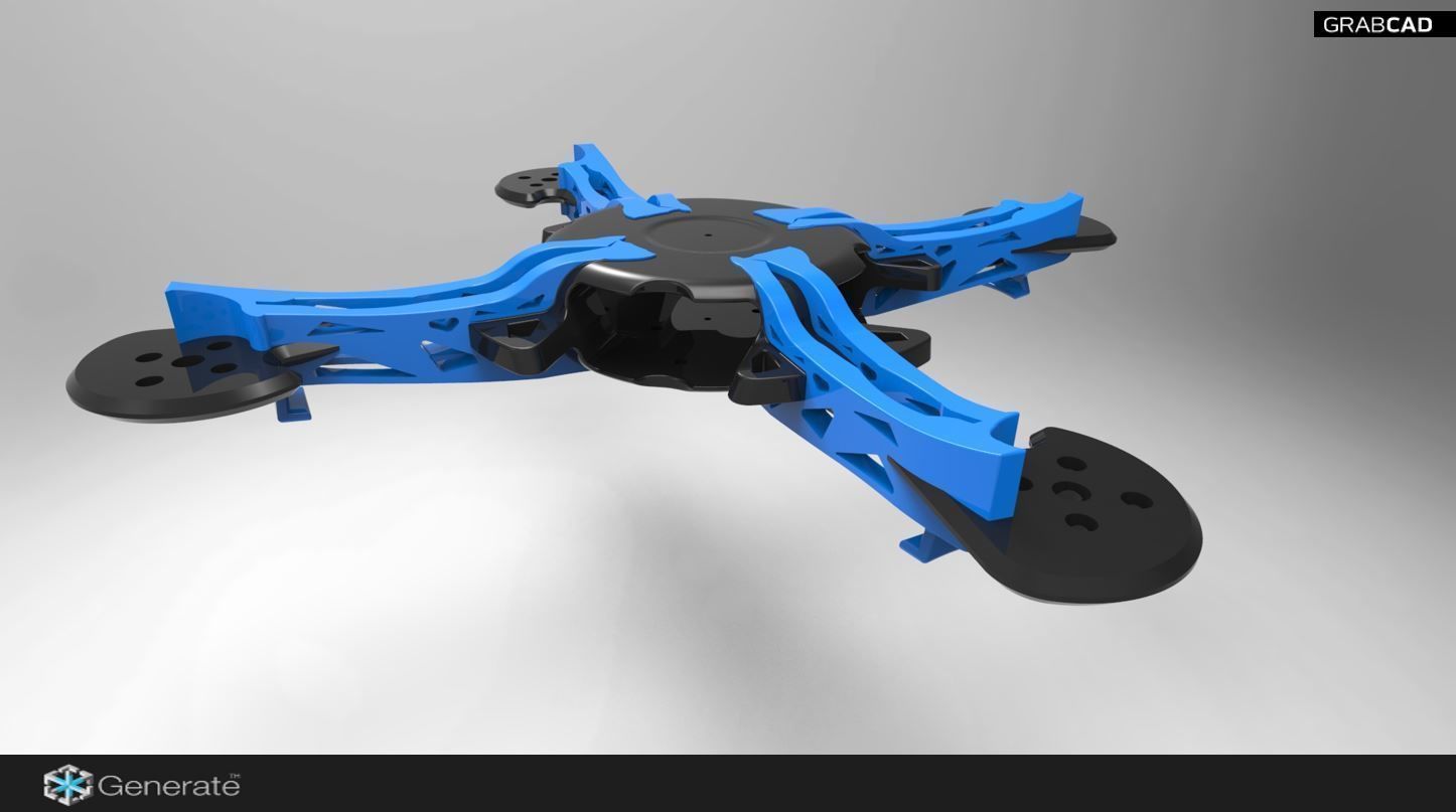 drown drone with propellers 3D model 3D printable | CGTrader