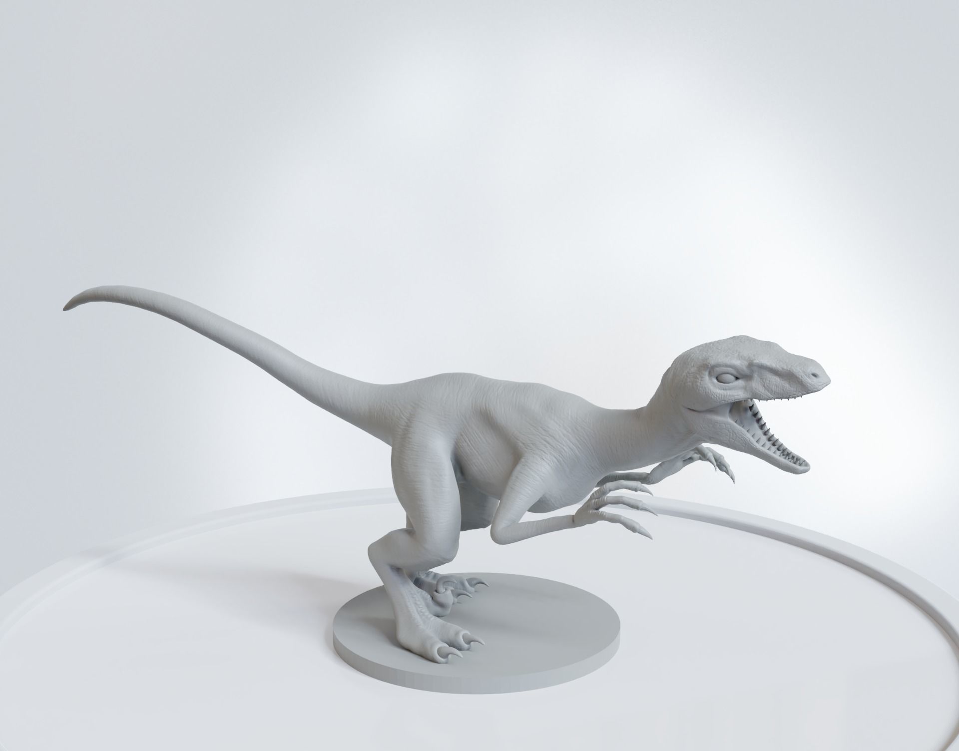 Velociraptor pack posed printable models 3D model 3D printable | CGTrader