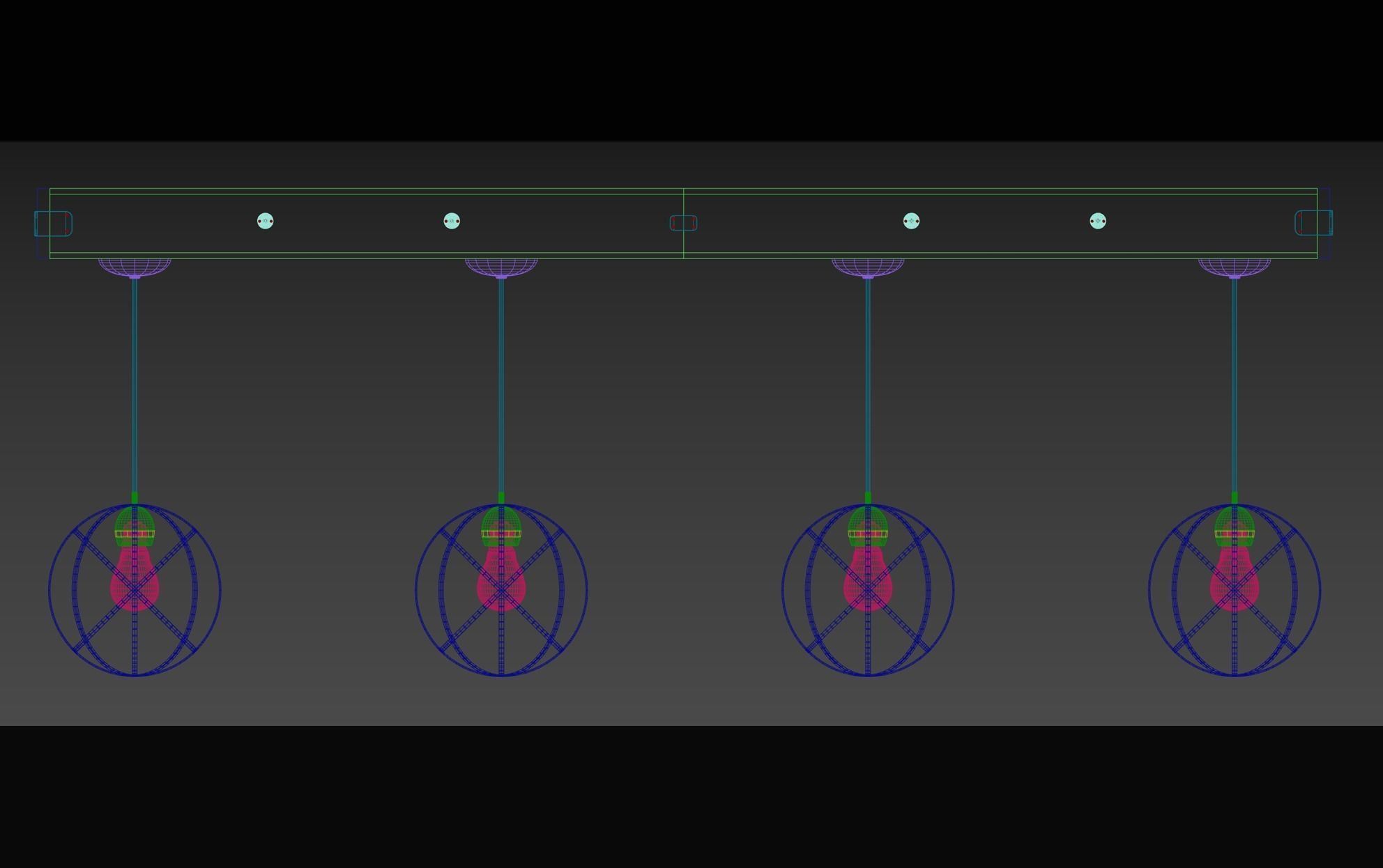 Gyroscope Lamp with lightbulb 3D model | CGTrader
