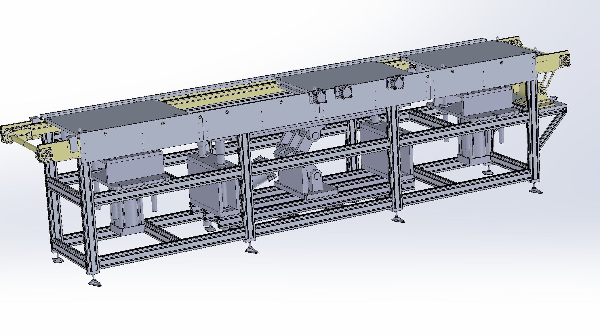 Speed-fold conveyor chains 3D model | CGTrader