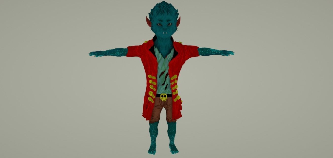 3D model young wolfman VR / AR / low-poly rigged | CGTrader