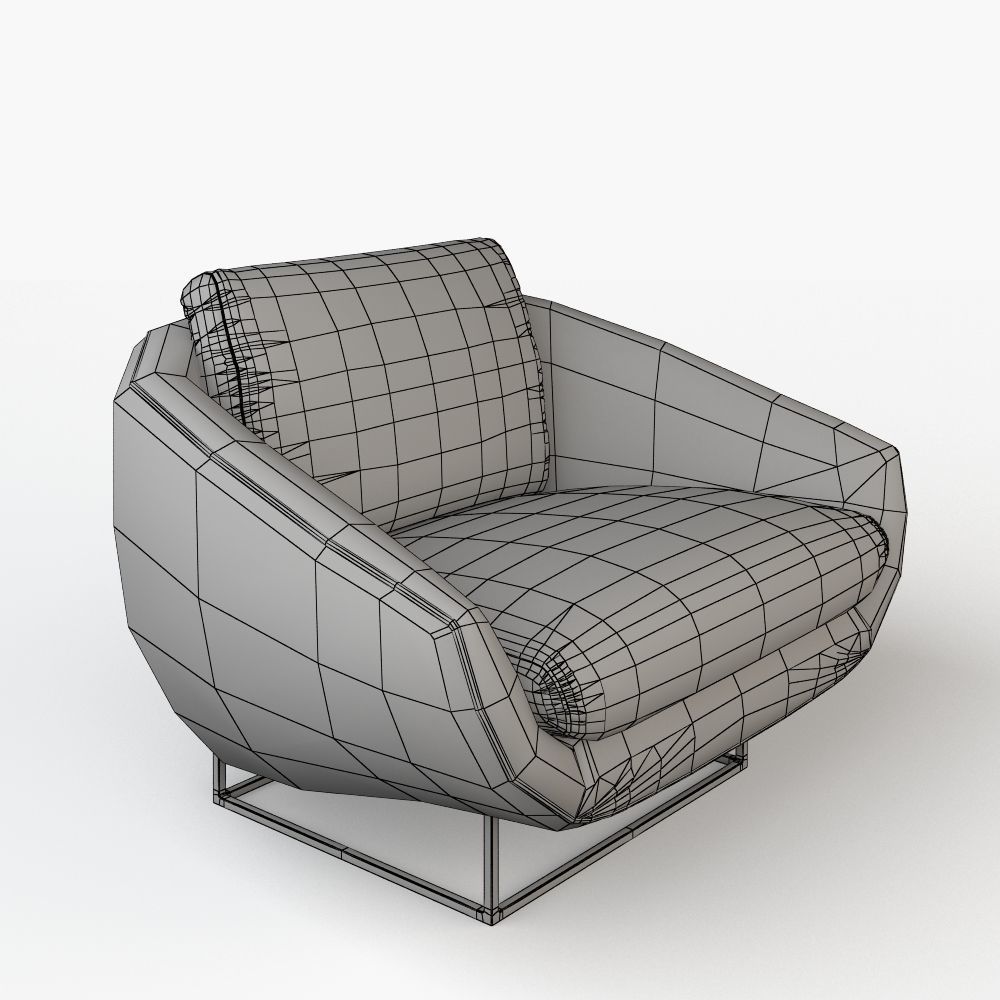Milo Baughman Lounge Chair 3D model | CGTrader