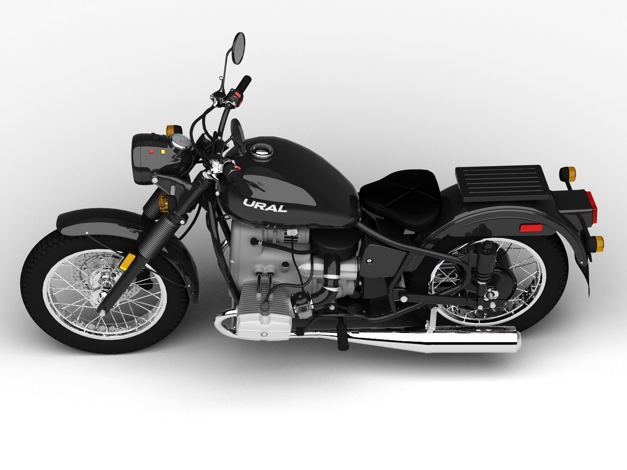 Ural M70 Solo 2014 3D model | CGTrader