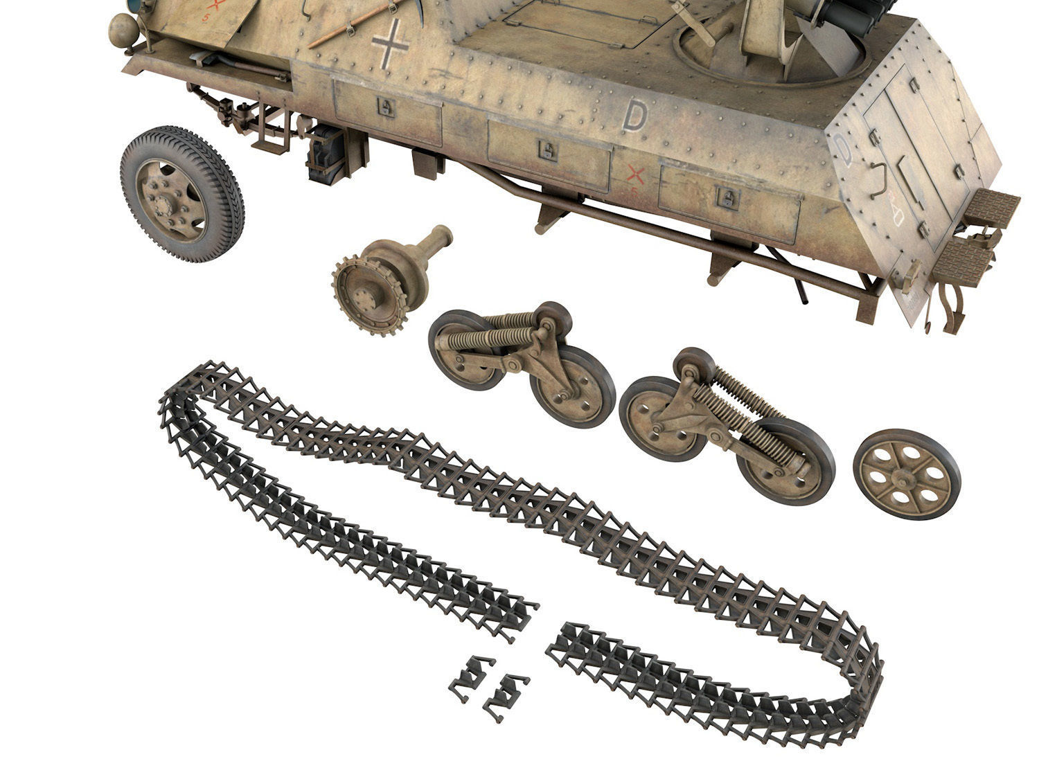 SDKFZ 4 - Panzerwerfer 42 - 7WB 3D model | CGTrader