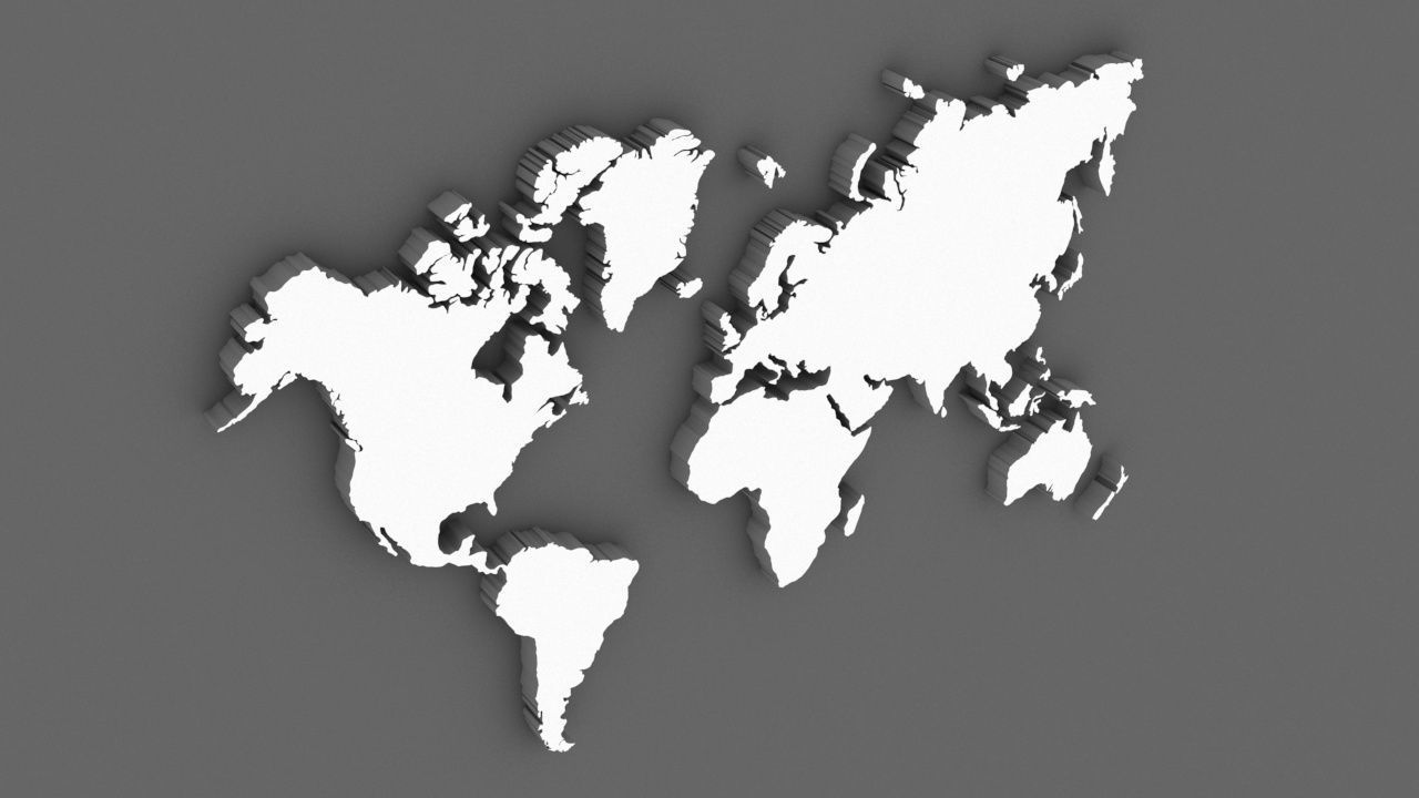 World Map 3D model | CGTrader