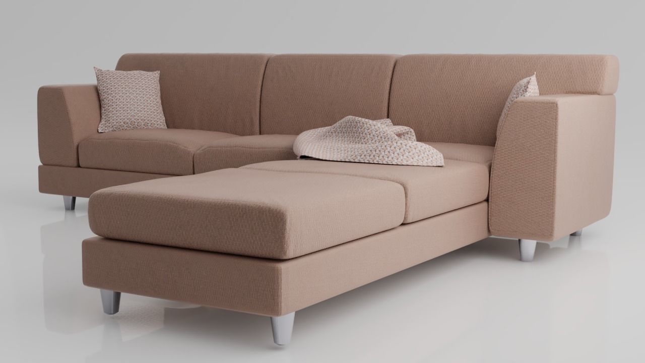 L-Seater Sofa 3D model | CGTrader